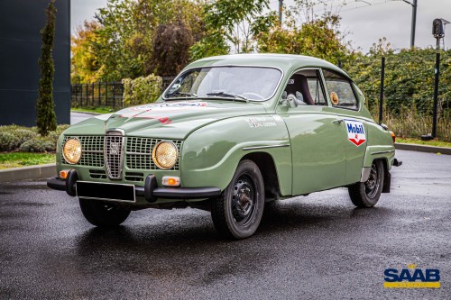 Saab 96 two stroke engine from 1965 (long noise)
